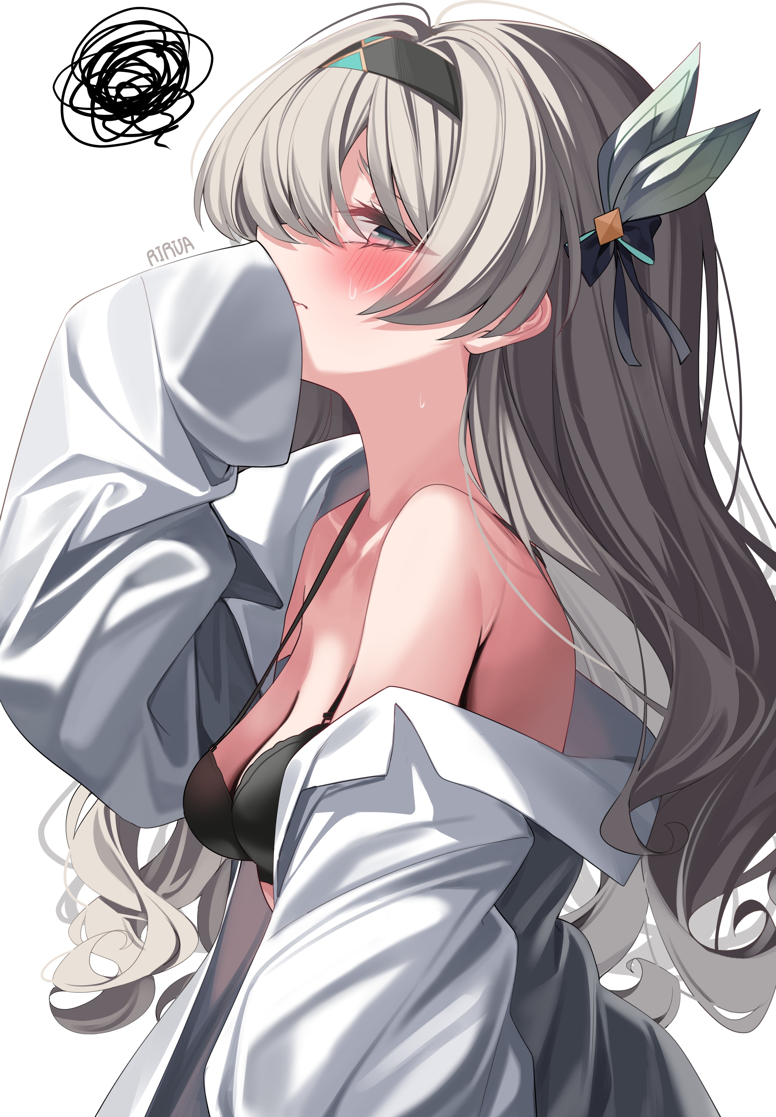 rirua honkai: star rail firefly bra dress shirt open shirt | #1169864 | yande.re